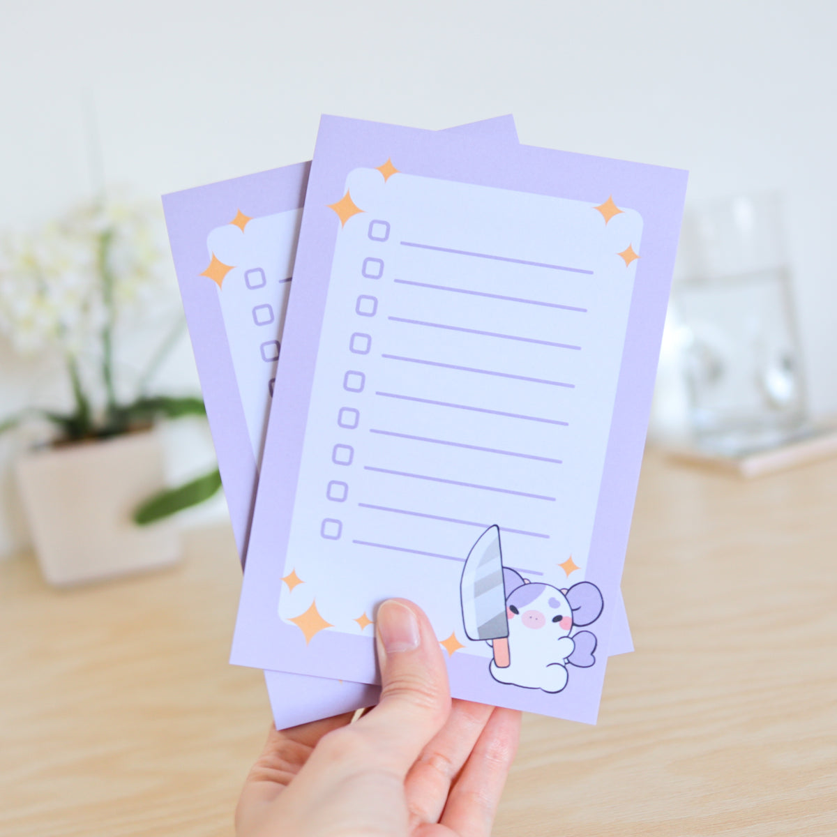 Berry the Purple Cow Notepad – Fuwuffle