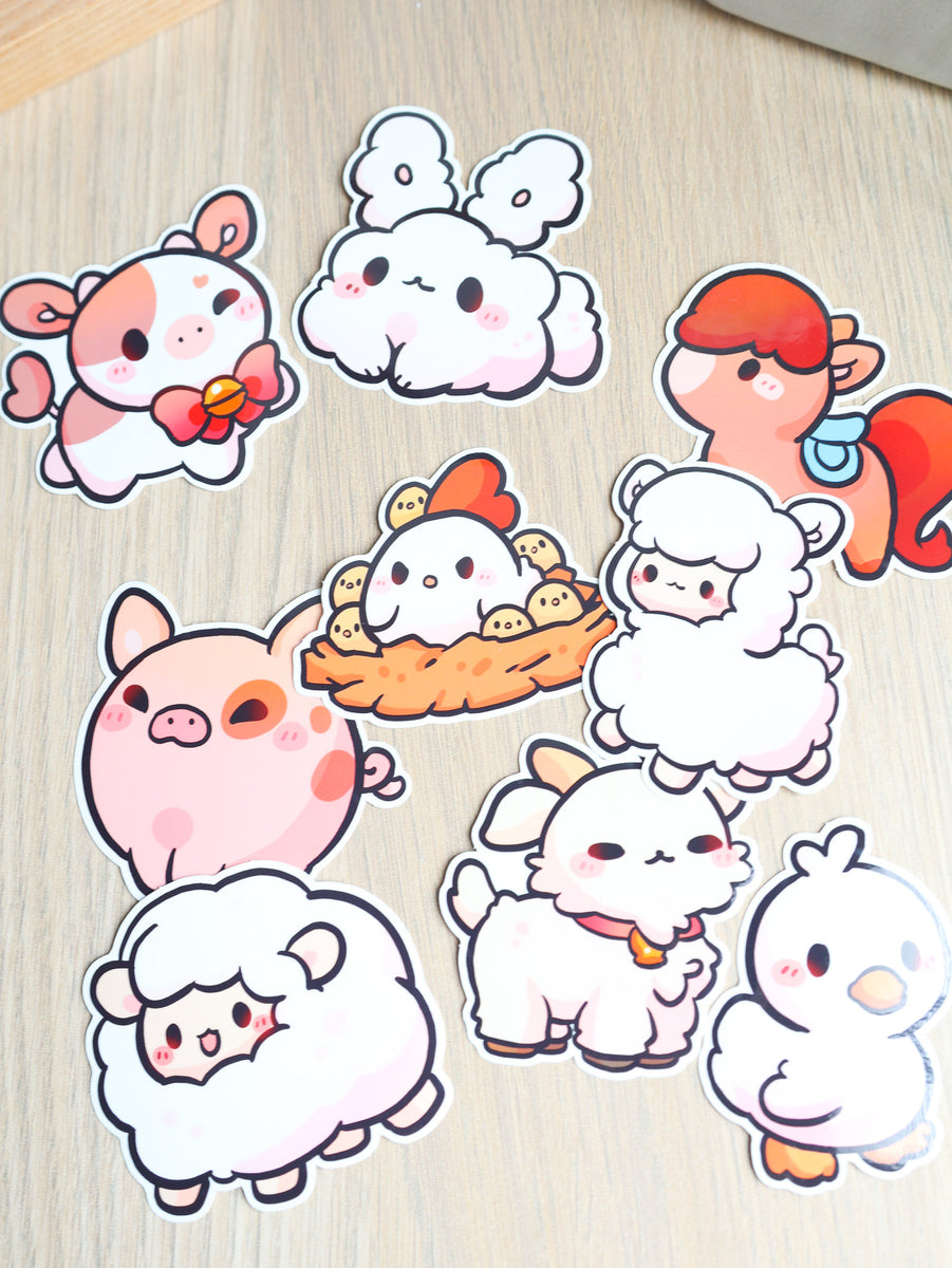 Farm Friends Sticker Pack – Fuwuffle