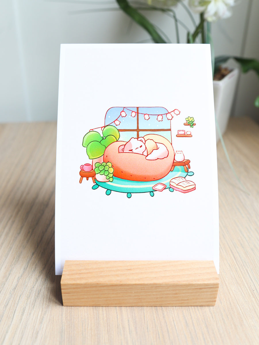 Cozy Cat Room Art Print – Fuwuffle