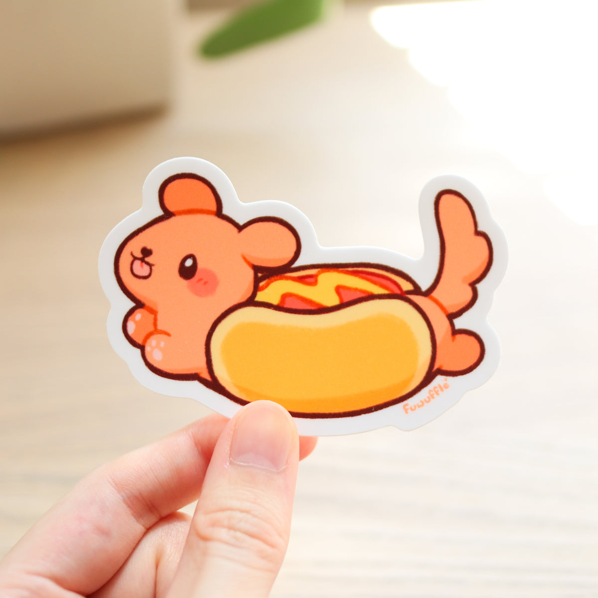 Weiner Dog Vinyl Sticker – Fuwuffle